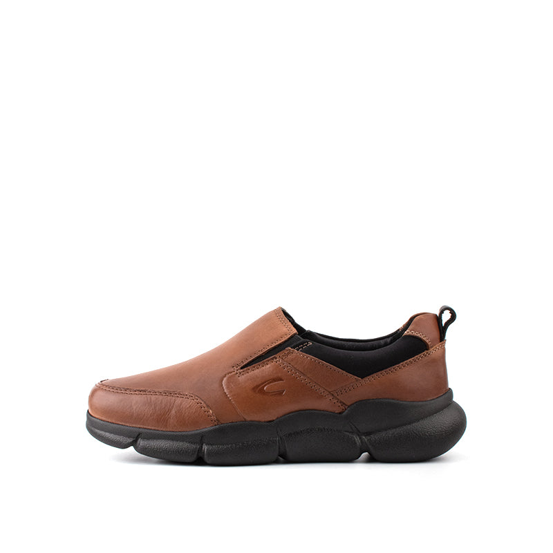 camel active Slip On Shoes With Stitch Detail Men Tan ISPARTA 852320-A